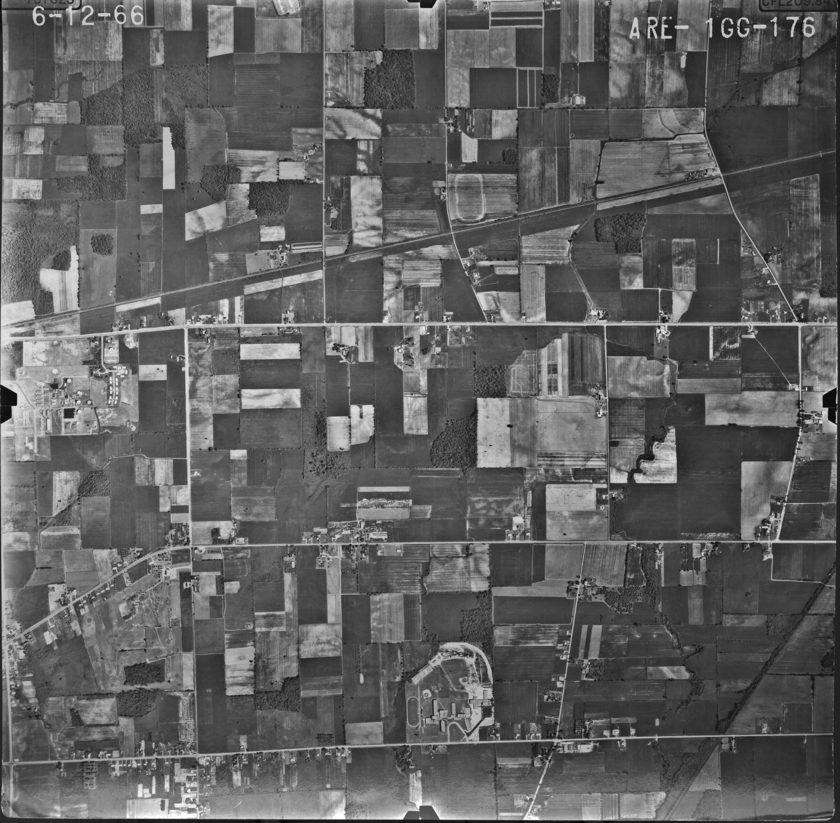 Agricultural Stabilization And Conservation Service 1966 Aerial